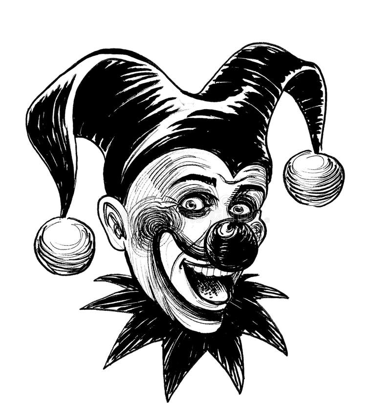 Happy jester stock illustration. Illustration of person - 243754198