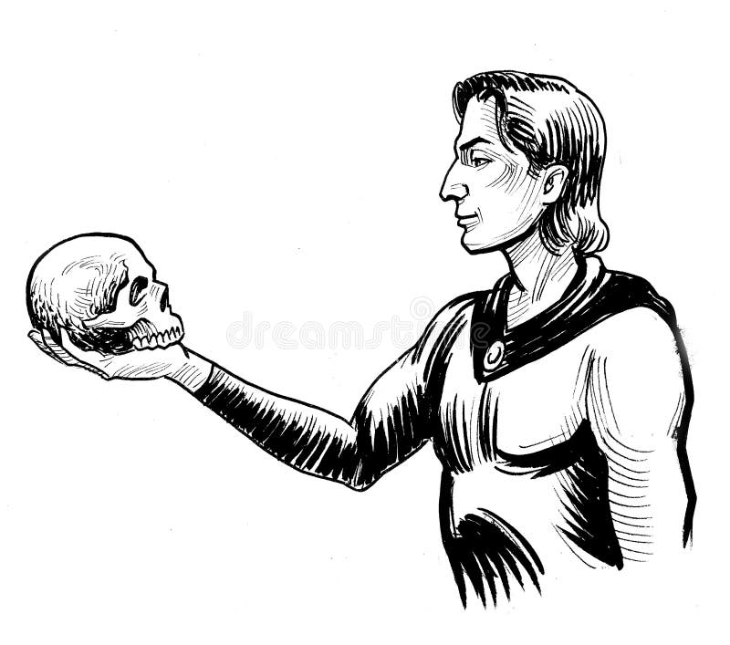 Prince Hamlet stock illustration. Illustration of male - 238758771