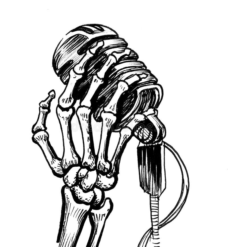 Skeleton Holding Microphone Stock Illustrations – 4 Skeleton Holding ...