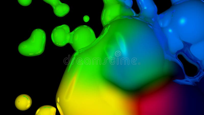 Ink Blob with Black Copy Space Stock Illustration - Illustration of ...