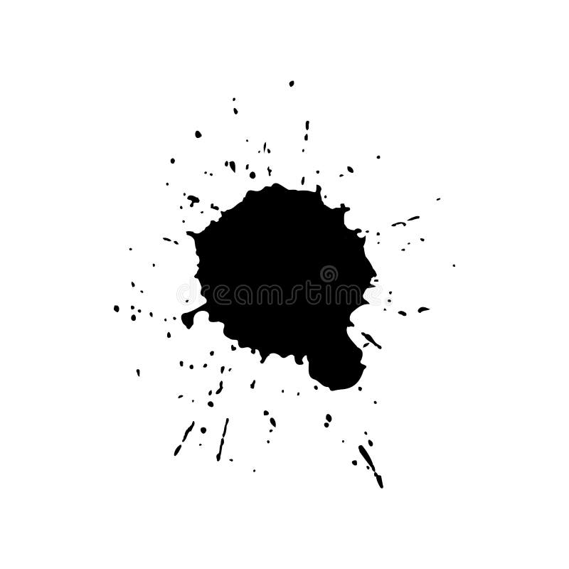 Ink blob or drop stock vector. Illustration of blue - 101937238