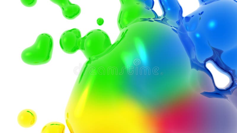 Ink Blob with White Copy Space Stock Illustration - Illustration of ...