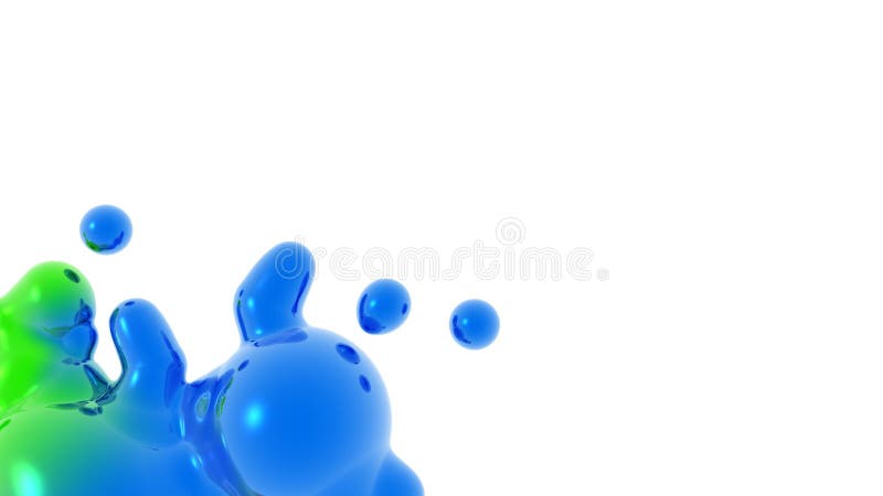 Ink Blob with White Copy Space Stock Illustration - Illustration of ...