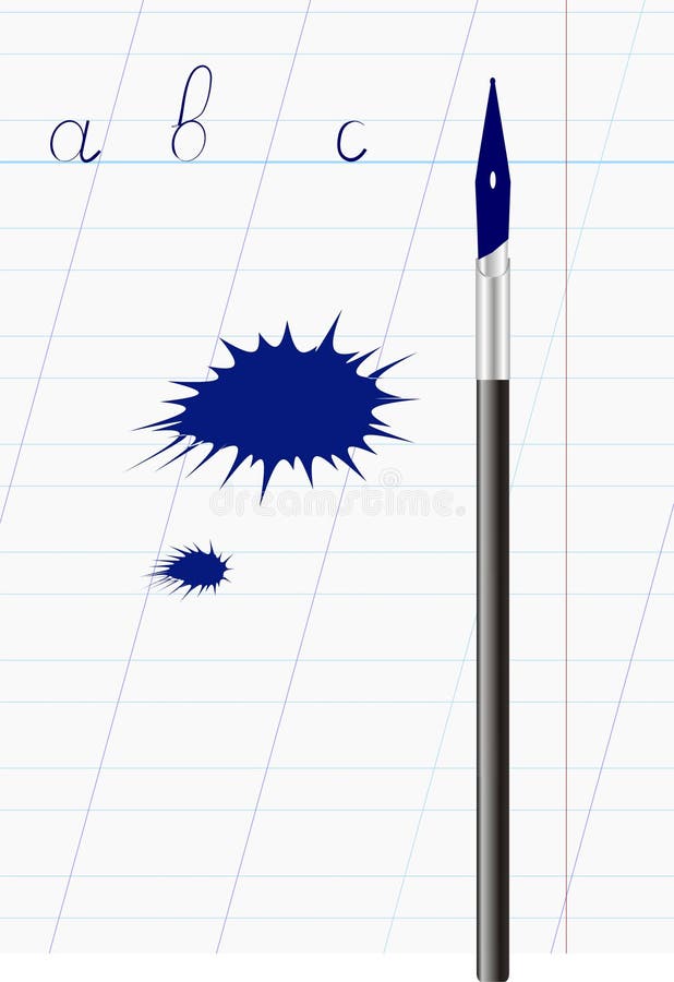 Ink blot stock vector. Illustration of study, writing - 11477879