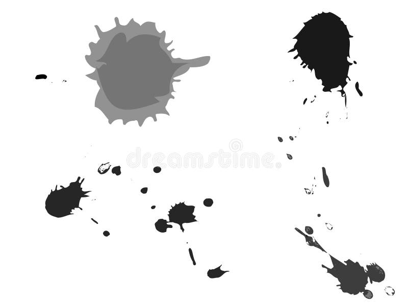Ink blot stock vector. Illustration of drop, splashing - 7227090