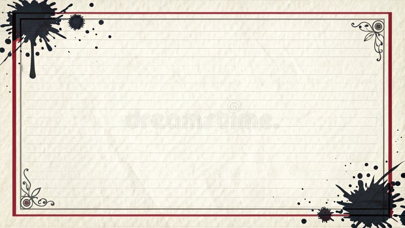 Ink Blot Border Paper Texture Expressive and Edgy Stock Illustration ...