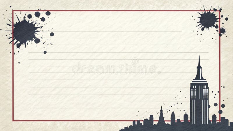 Ink Blot Border Paper Texture Expressive and Edgy Stock Illustration ...