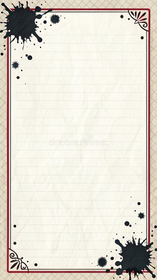 Ink Blot Border Paper Texture Expressive and Edgy Stock Illustration ...