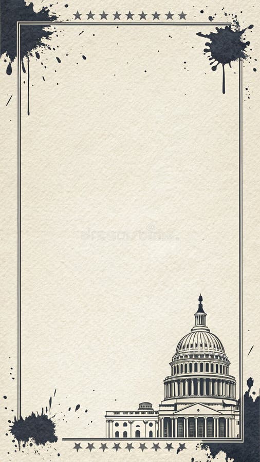 Ink Blot Border Paper Texture Expressive and Edgy Stock Illustration ...