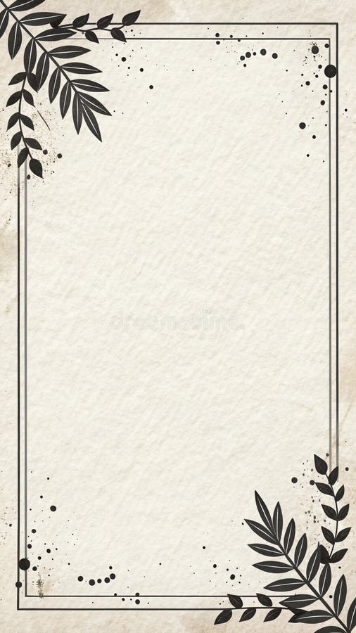 Ink Blot Border Paper Texture Expressive and Edgy Stock Illustration ...