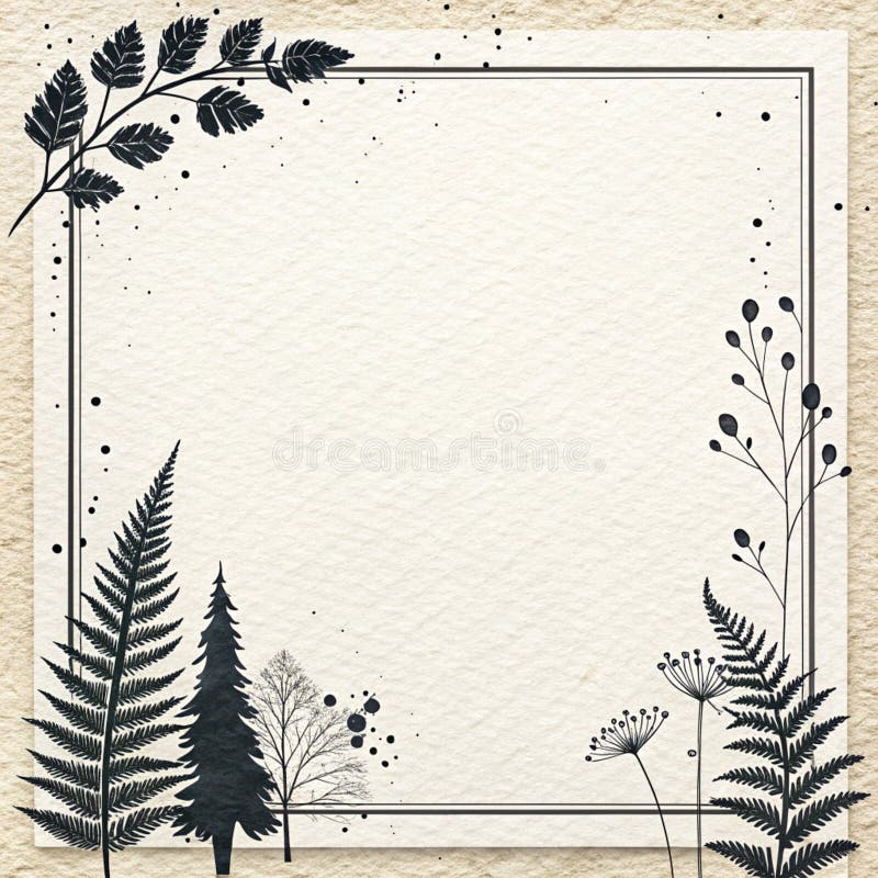 Ink Blot Border Paper Texture Expressive and Edgy Stock Illustration ...