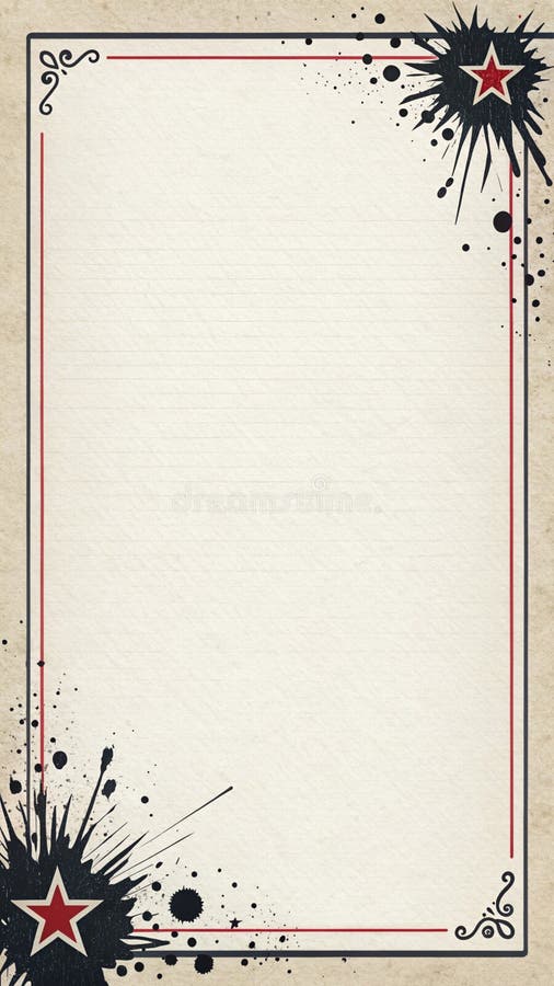 Ink Blot Border Paper Texture Expressive and Edgy Stock Illustration ...