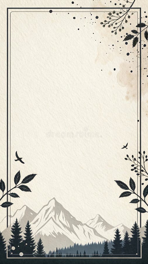 Ink Blot Border Paper Texture Expressive and Edgy Stock Illustration ...