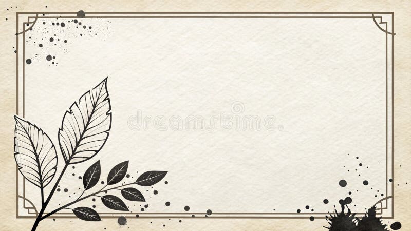 Ink Blot Border Paper Texture Expressive and Edgy Stock Illustration ...
