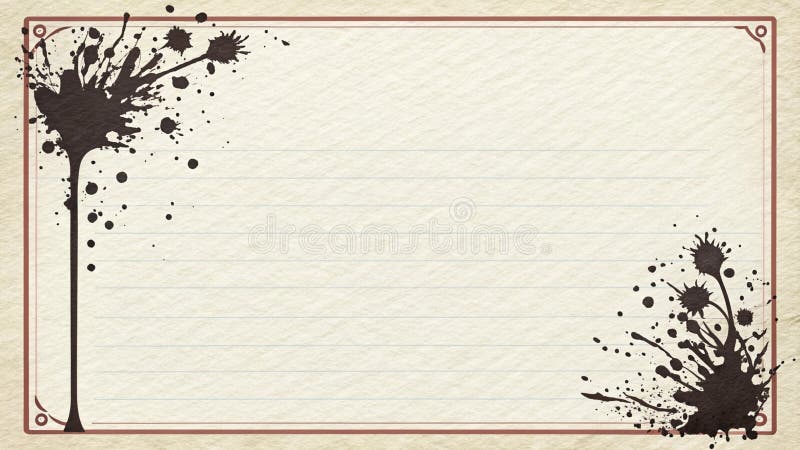 Ink Blot Border Paper Texture Expressive and Edgy Stock Illustration ...