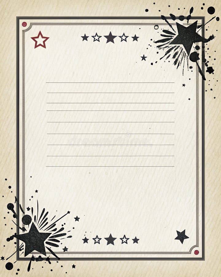 Ink Blot Border Paper Texture Expressive and Edgy Stock Illustration ...