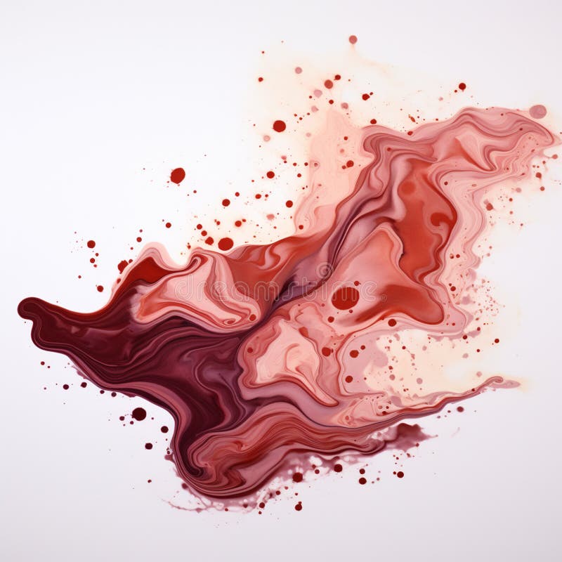 Ink Blot Spatters on White with Abstract Drip Stock Illustration ...