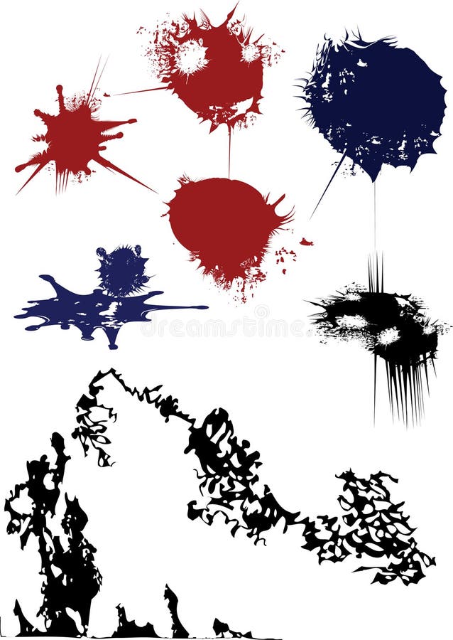 Splash painting stock vector. Illustration of daub, dribble - 2137406