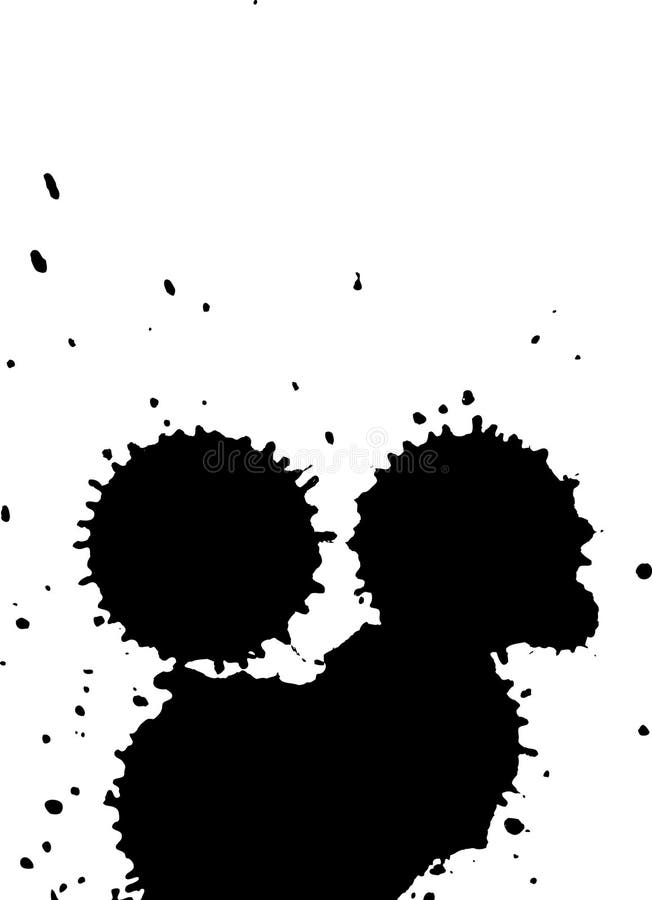 Ink blots stock illustration. Illustration of silhouette - 9174934
