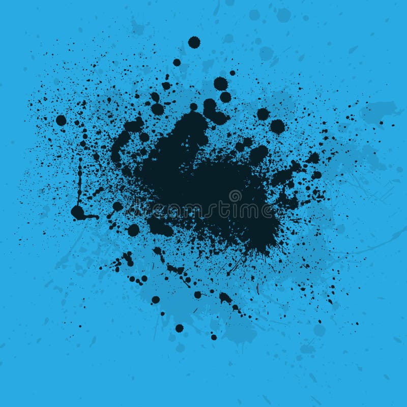 Ink blots blue background stock vector. Illustration of paper - 39623437