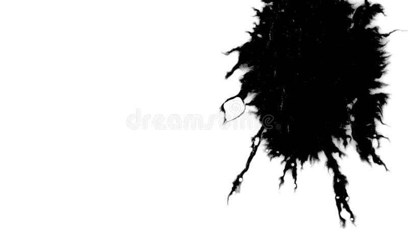 Ink Blots are Falling and Spread. Stock Footage - Video of inkblot ...