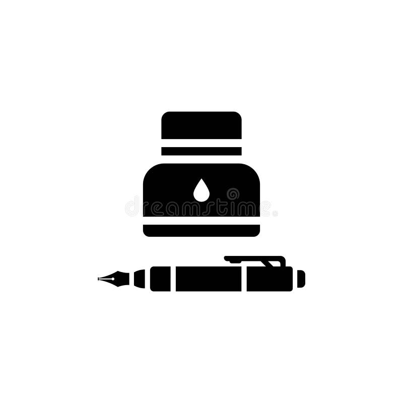 Quill Pen Ink Bottle Stock Illustrations – 3,001 Quill Pen Ink Bottle ...