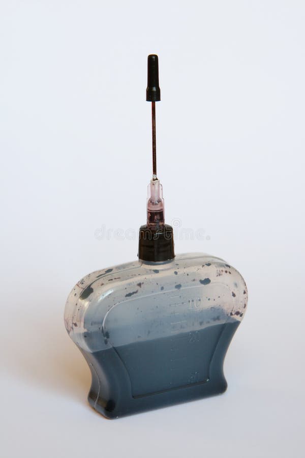 Ink bottle stock image. Image of rubber, plastic, filled - 5770347