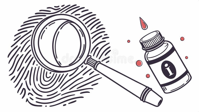 Ink Bottle and Magnifier, Writing Analysis and Detail Examination ...