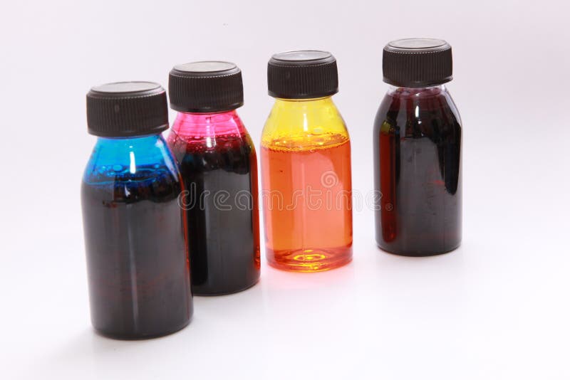 Ink bottles stock image. Image of closeup, recyclable - 40359053