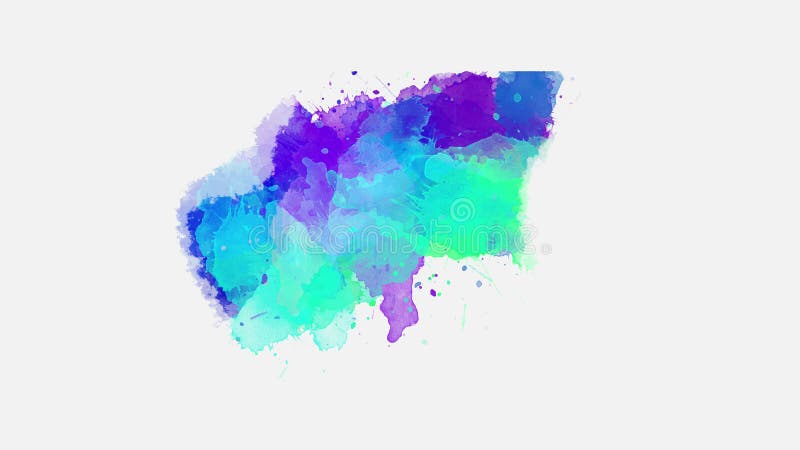 Watercolor Paint Ink Brush Stroke Slowmotion Transition Effects Stock ...