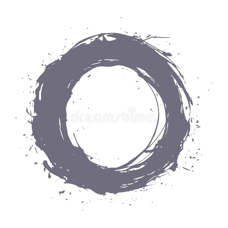 Ink circle figure stock illustration. Illustration of dirty - 377198173