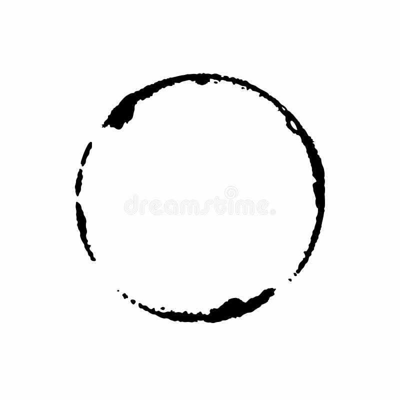 Ink Circle on White Background 05 Stock Vector - Illustration of banner ...