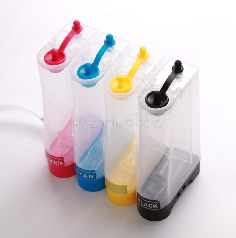 Ink CMYK stock photo. Image of refilling, inkjet, person - 40358192