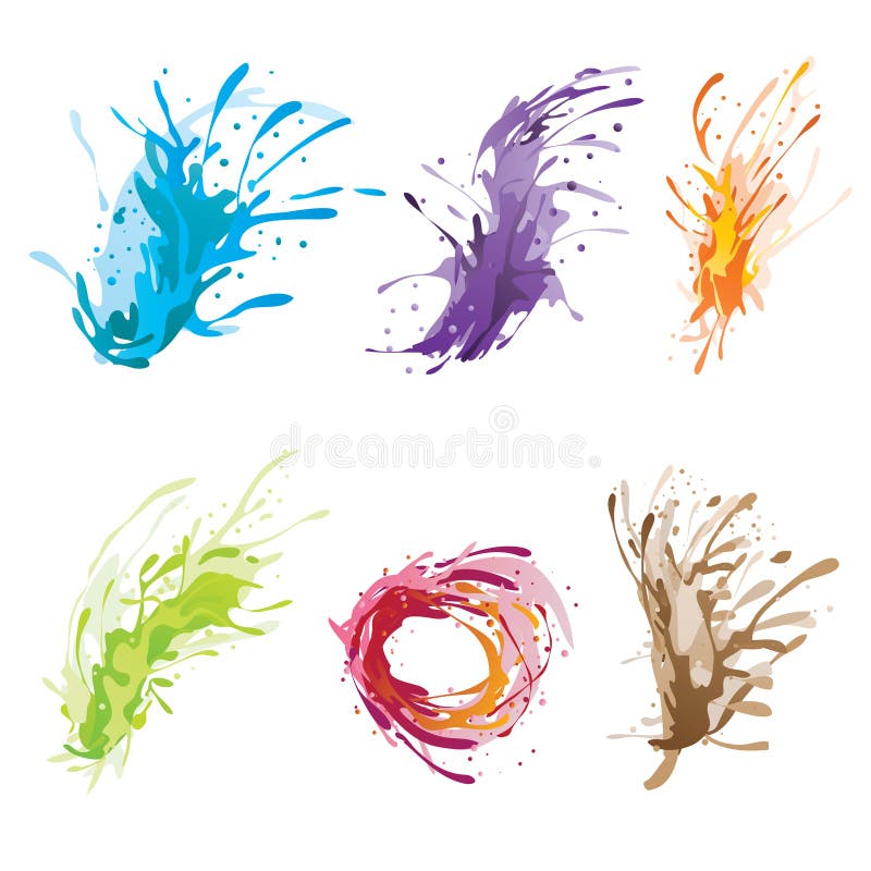 Ink Color Brush stock vector. Illustration of acrylic - 30533801