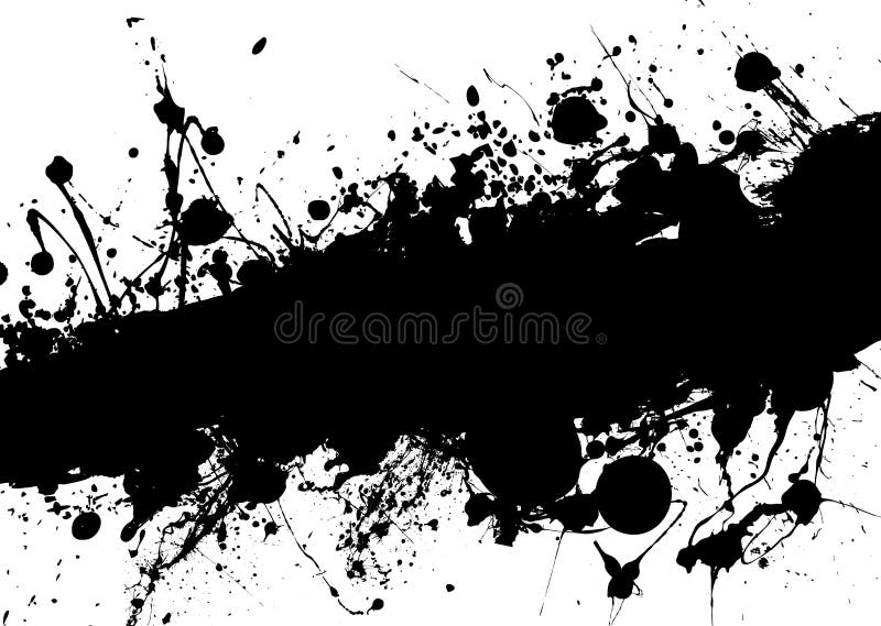 Ink splash stock illustration. Illustration of black, blot - 9162048