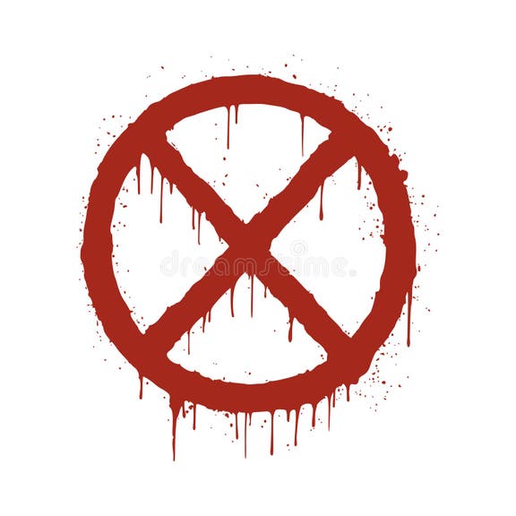 Ink cross symbol stock vector. Illustration of choice - 379576070