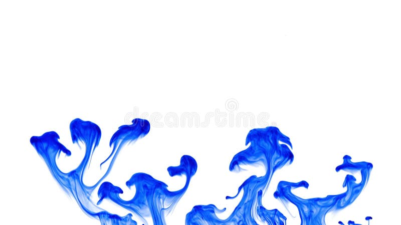 Ink Dissolve in Water on White Background Stock Footage - Video of ...