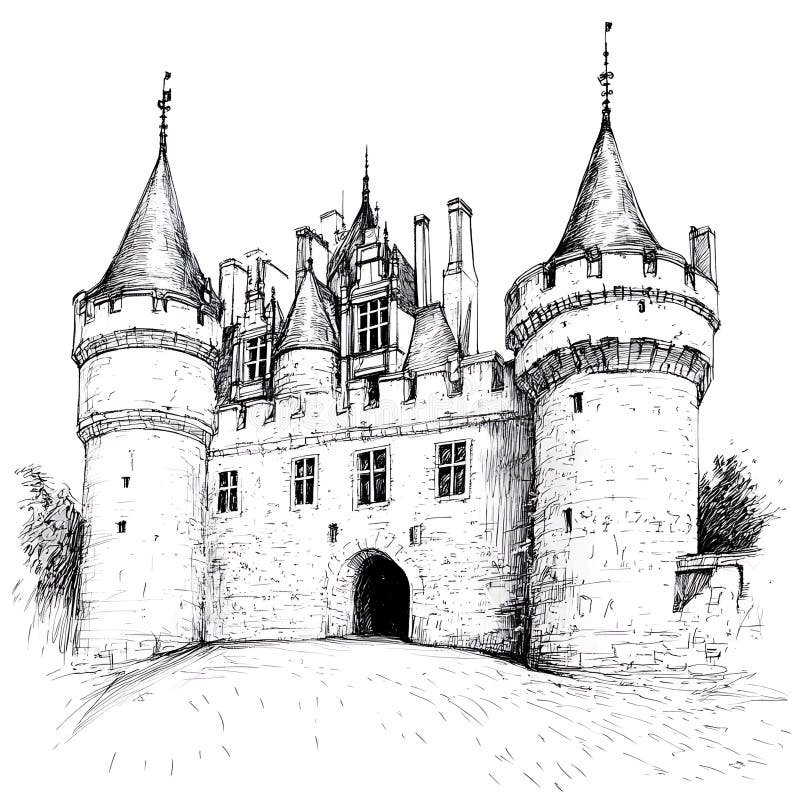 Castle Gatehouse Stock Illustrations – 207 Castle Gatehouse Stock ...