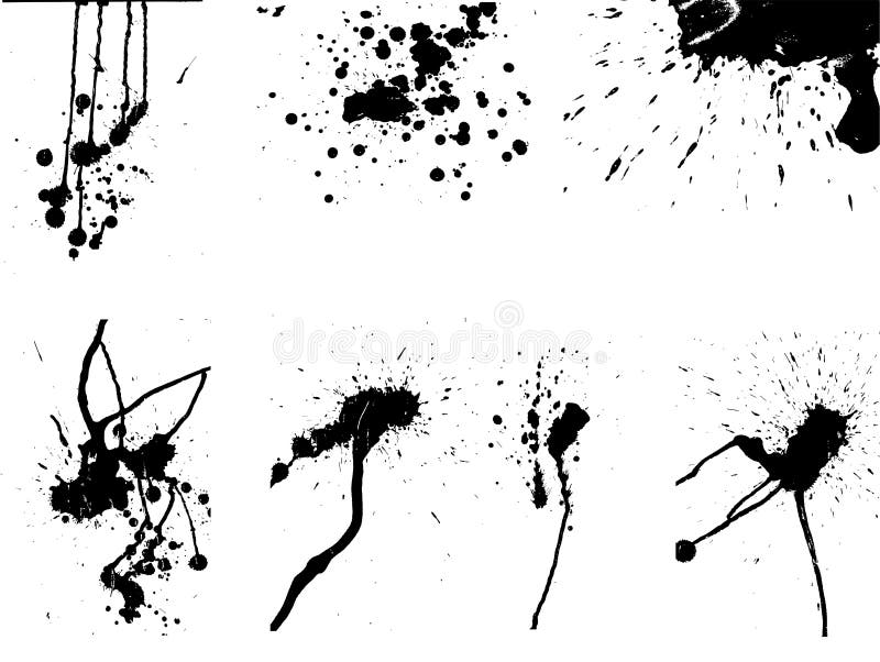 Ink drop / paint splash stock vector. Illustration of sign - 8451229