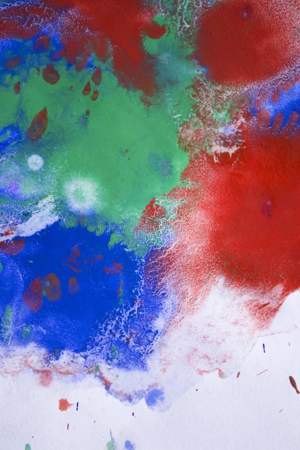 Ink Droplet Spreads on Paper Stock Photo - Image of emotions, color ...