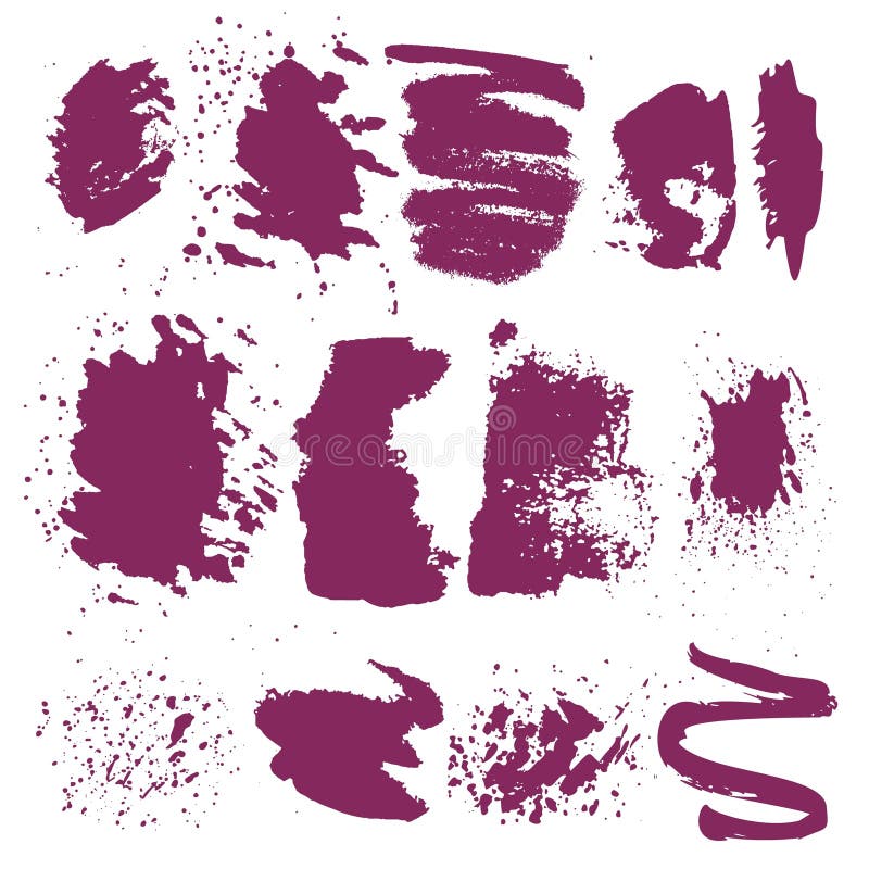 Ink Drops and Splashes. Liquid Paint Drip Drop Splash and Ink Splatter ...