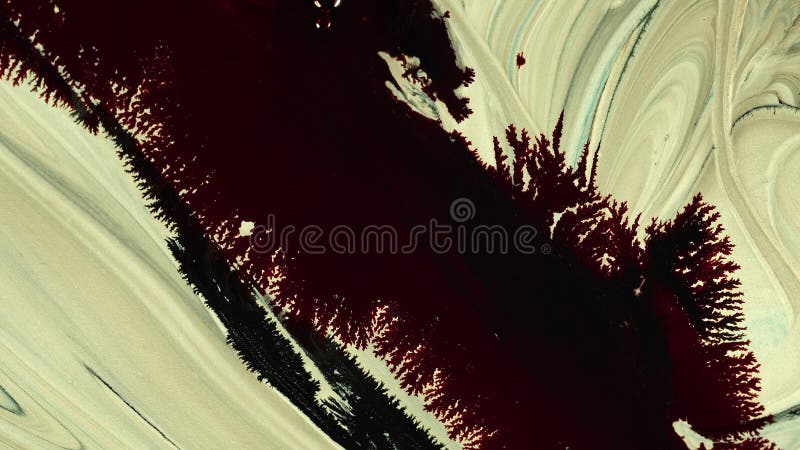 Ink Drops and Surreal Shapes Spread on Background Surface Stock Video ...