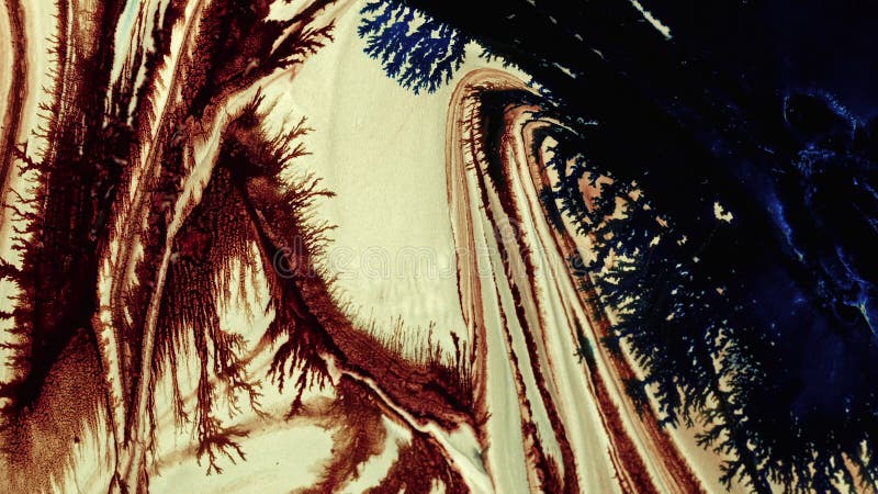 Ink Drops and Surreal Shapes Spread on Background Surface Stock Footage ...