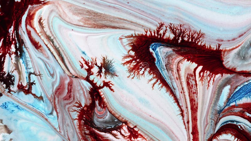 Ink Drops and Surreal Shapes Spread on Background Surface Stock Video ...