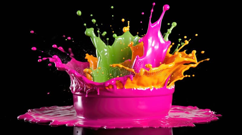 Ink is Exploding, Splash Moment As a Wallpaper, Ai Generated Image ...