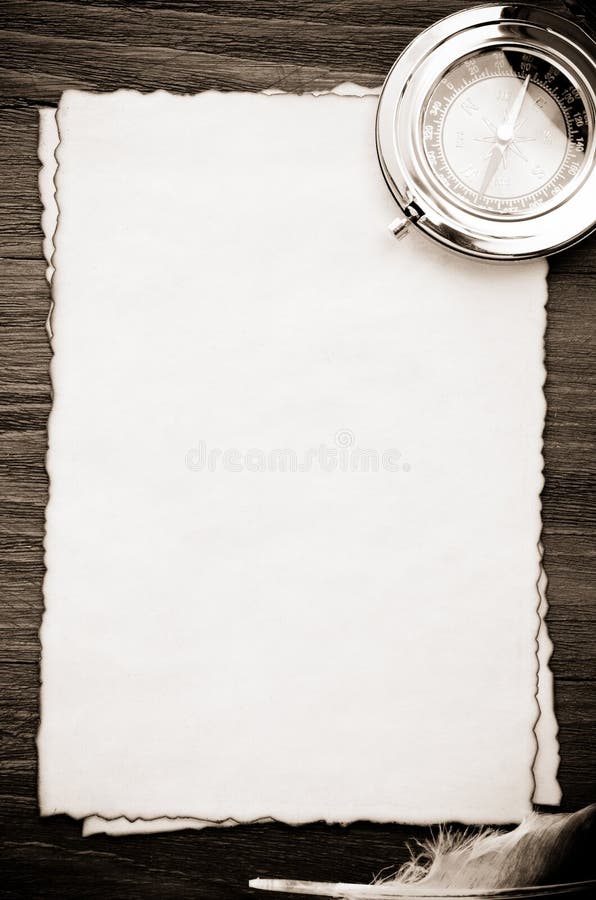 Parchment and compass stock photo. Image of brown, closeup - 29671388
