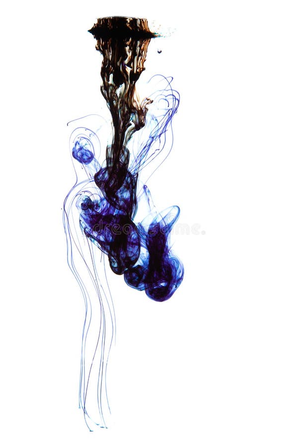 Ink floating in water stock photo. Image of flow, colors - 136283408