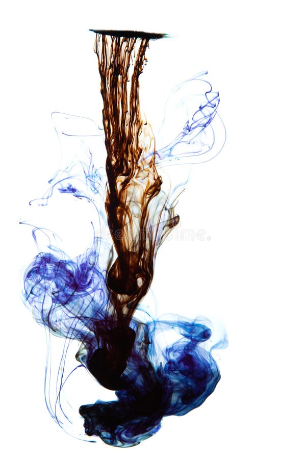 Ink floating in water stock image. Image of pattern - 138618127