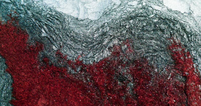 Ink Flow Glitter Liquid Abstract Background Red Stock Video - Video of ...