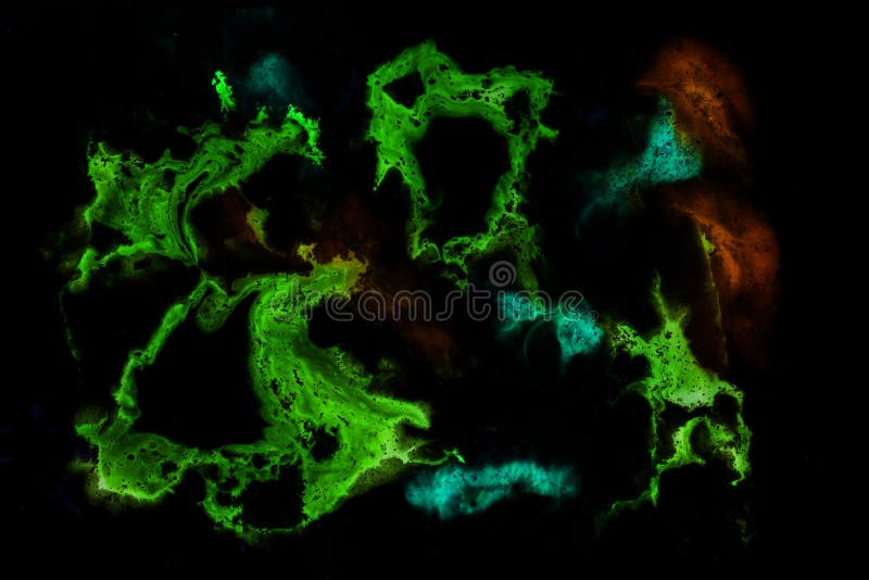 Ink Flowing and Mixing with Colored Powder Stock Photo - Image of ...